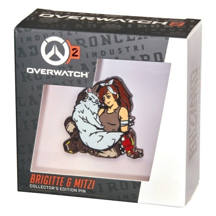 Значок Blizzard Overwatch Brigitte & Mitzi Cat Collectors Edition Pin ...